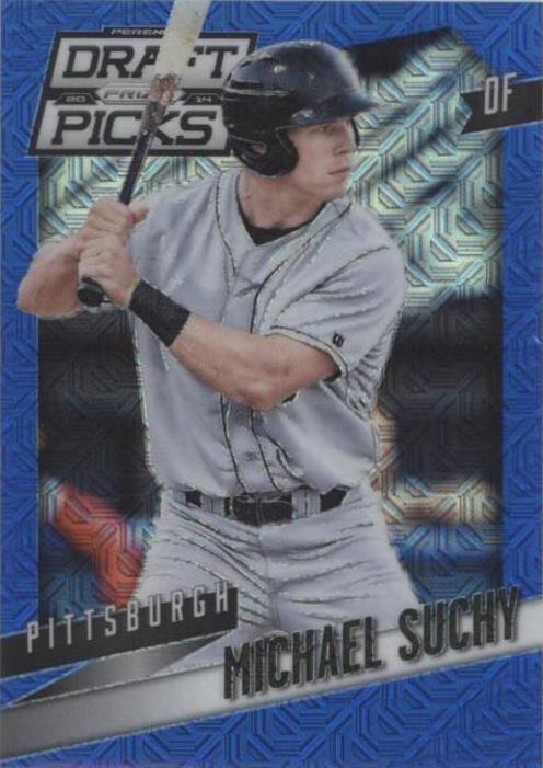 2014 Panini Prizm Perennial Draft Picks - Michael Suchy #60 Blue Mojo ...