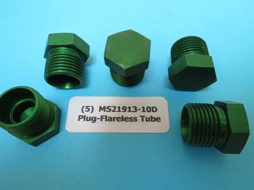 5/8” Military Standard MS21913-D10 Flareless Tube Fitting PLUG Aircraft ...