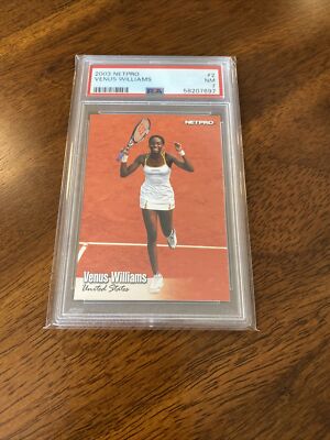 2003 NETPRO RC ROOKIE VENUS WILLIAMS PSA 7 UNITED STATES #2 HOF 🎾🎾🎾🎾🎾 ...
