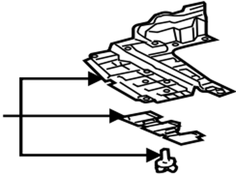 51408-47012 Toyota Cover, engine under, rh 5140847012, New Genuine OEM ...