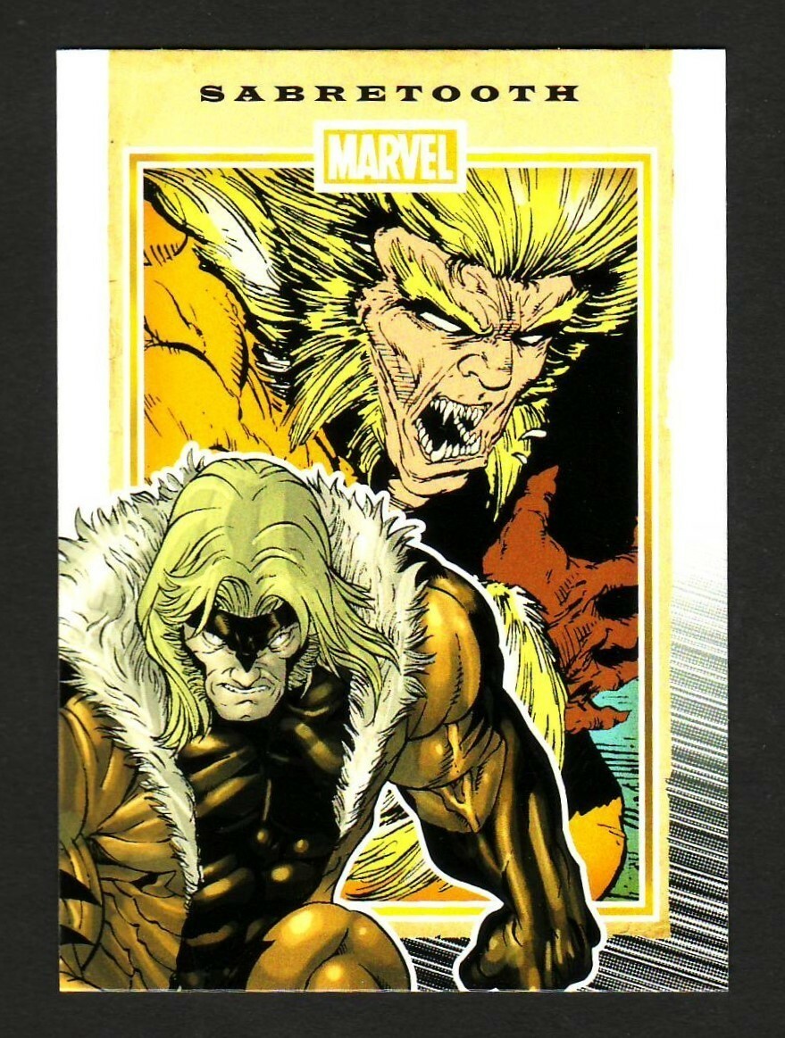 MARVEL 75TH ANNIVERSARY BASE CARD 70 SABRETOOTH | eBay