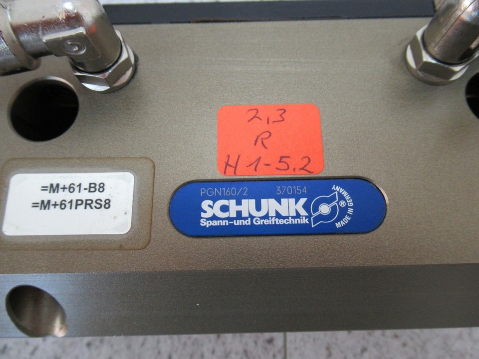 Schunk Pgn160/2 Pneumatic Parallel Gripper With Proximity Switch Schunk ...
