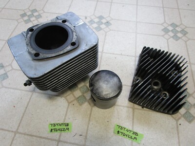 Vintage 73 Ski Doo TNT Silver Bullet 340 Snowmobile Mag Cylinder Piston ...