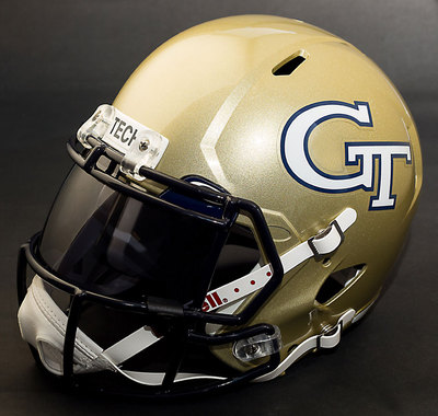 *CUSTOM* GEORGIA TECH YELLOW JACKETS NCAA Riddell SPEED Replica ...