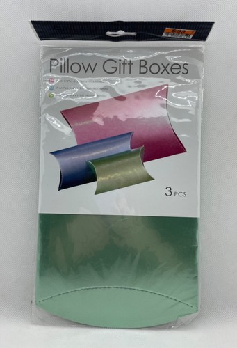 NEW SPI INC. Pillow Candy Gift Boxes, S/M/L, Pastel Pink/Blue/Green, 3 ...