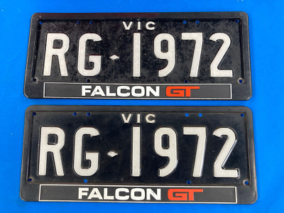 Victorian Car Custom Personal Number Plates Vic RG 1972 from XA Falcon ...