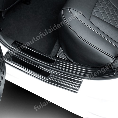 8p For Nissan Altima 2019-2022 Black Door Sill Protector Scuff Plate ...