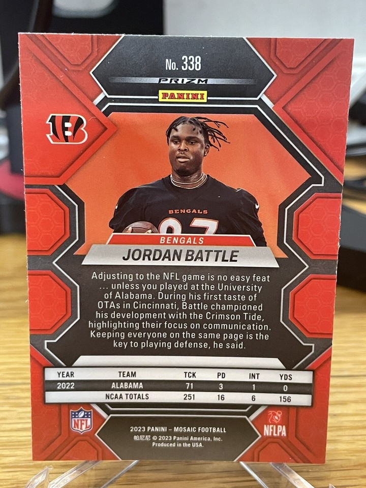 2023 Panini Mosaic Football Jordan Battle Rookie No. 338 | eBay