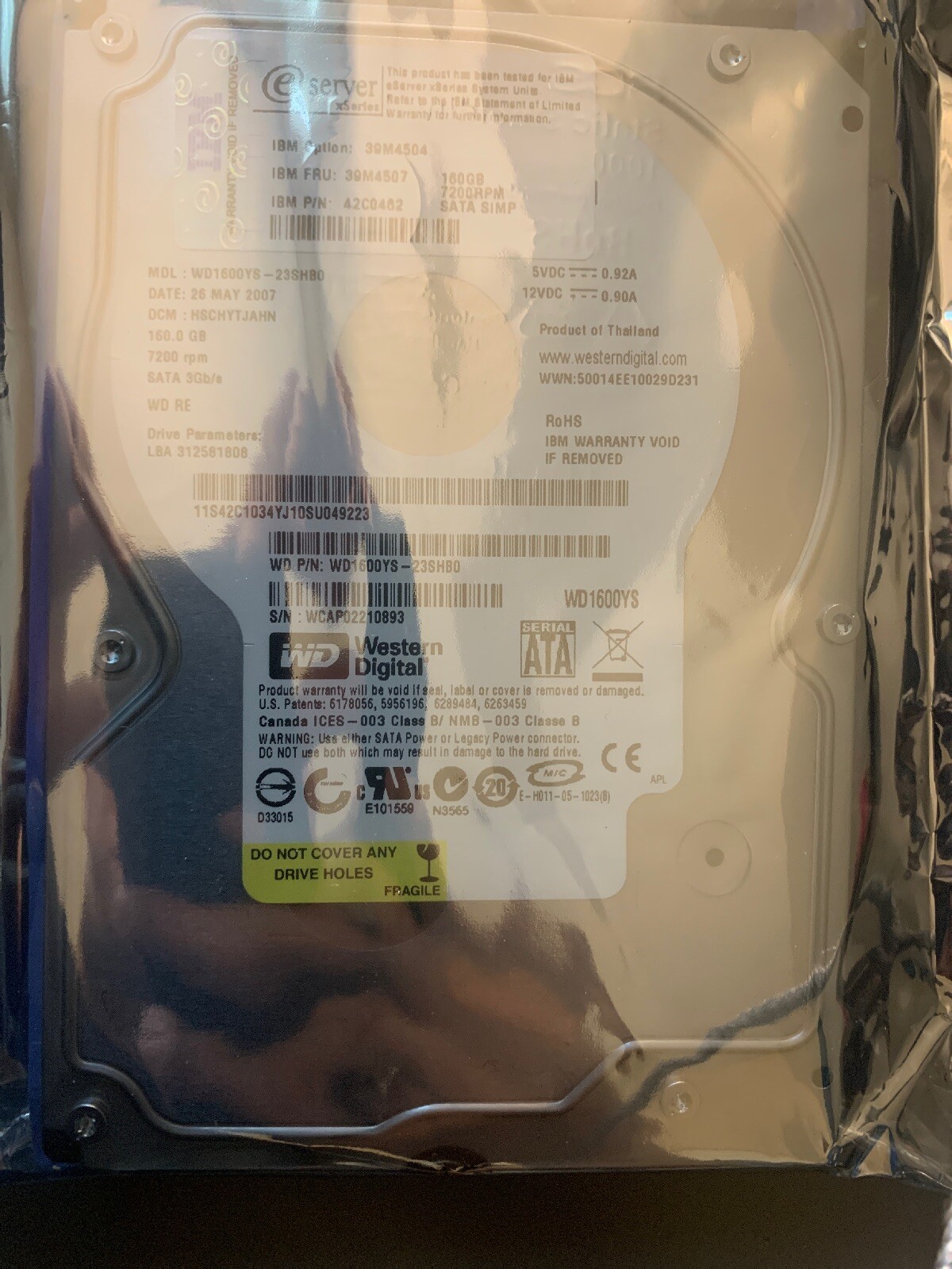 IBM 160 GB,Internal,7200 RPM,3.5" (39M4507) Hard Drive for sale online ...