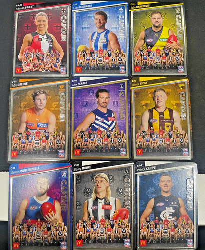 AFL Teamcoach 2024 MACCA'S Captain Cards - ALL SILVER CARDS | eBay ...