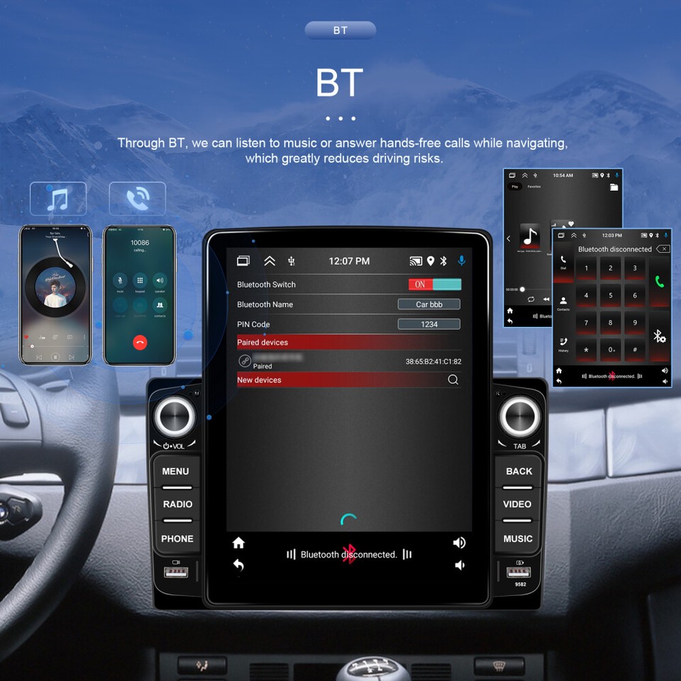 9.5" Car Stereo Radio Android 15 Carplay For Ford F-150 F150 2009-2014 ...