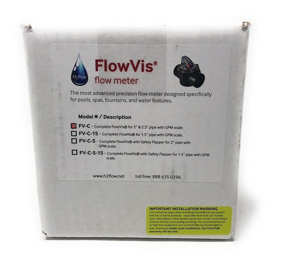 FlowVis GPM Flow Meter Valve for 2" & 2.5" Pipes | FV-2 (566821) | eBay