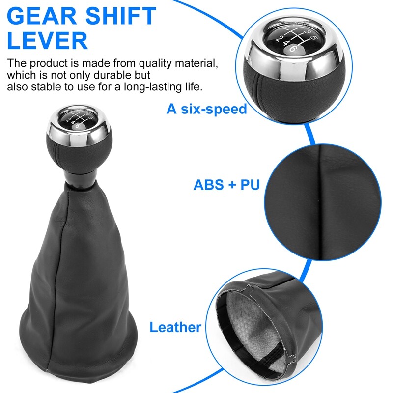 Car 6-Speed Manual Gear Shift Shift Knob Dust Cover for R55 R56 R57 R58 ...