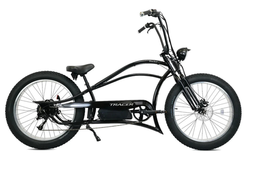 26" Fat Tires 800W Shimano 7 Speed Stretch eBike Dual Springer Fork ...