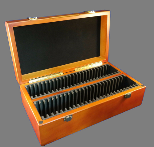 Wood Storage Box for 50 Certified Coin Slabs PCGS NGC ANACS Premier ...