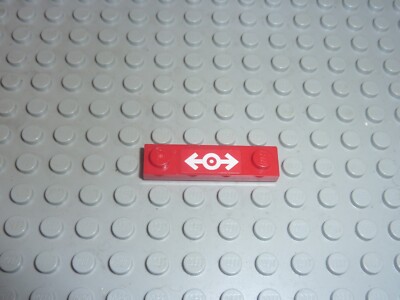 LEGO Plate Modified 1x4 with 2 Studs without Groove Train 92593pb001 ...