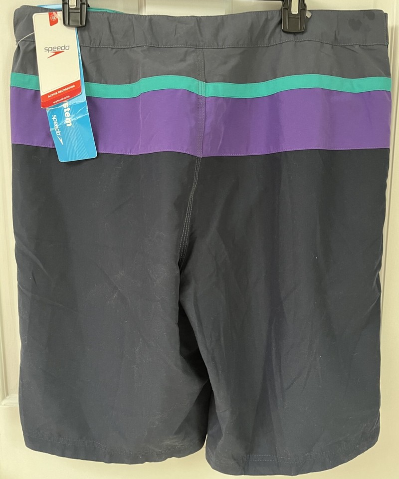 NWT SPEEDO MEN 1 PC PRISM VIOLET RECREATION WATERSHORTS 7840312 SIZE ...