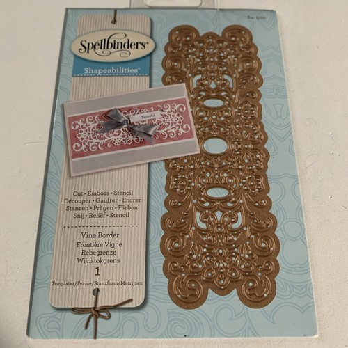 New Spellbinders Die Set VINE BORDER Shapeabilities S4-500 | eBay
