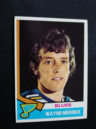 1974-75 Topps Hockey Card # 66 Wayne Merrick RC - St. Louis Blues (VG ...