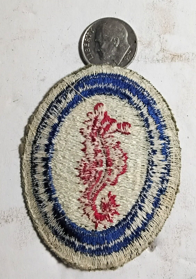 WWII US Army Patch D Day Engineer Amphibious Brigade Seahorse Normandy ...