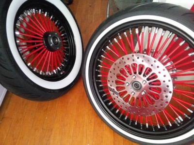 Fat Spoke Custom Color Rim Package For Harley And Indian | Black ...