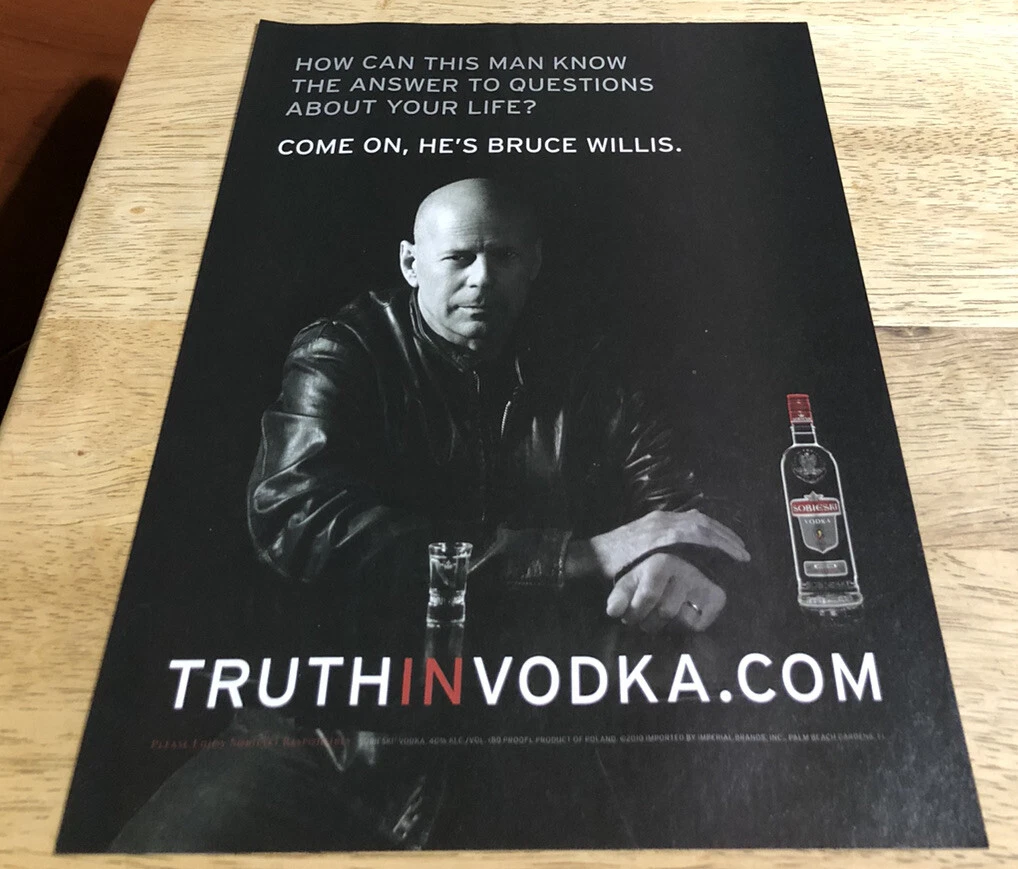 Sobieski Vodka Bruce Willis