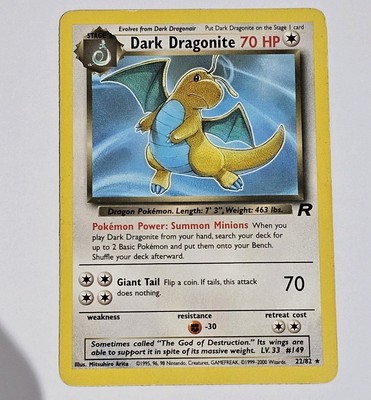 Pokemon Dark Dragonite Team Rocket Series 2000 | eBay