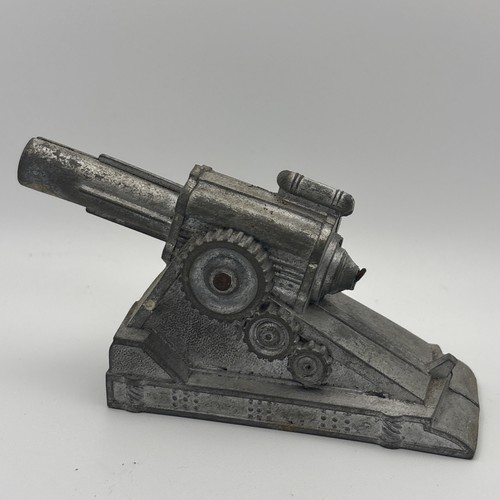 VINTAGE BARCLAY/MANOIL TOY MILITARY CANNON M42 SPRING LOADED MADE IN U ...