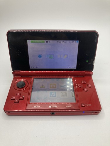 Nintendo 3DS - Flame Red Console - USA English. Tested Working. Console ...