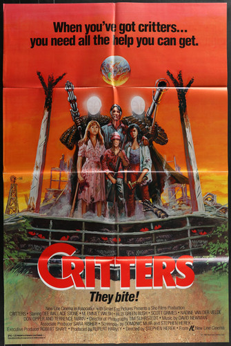 Critters (1986) Original Movie Poster Folded 27x41 | eBay