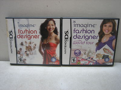 NINTENDO DS IMAGINE FASHION DESIGNER AND WORLD TOUR GAMES COMPLETE ...