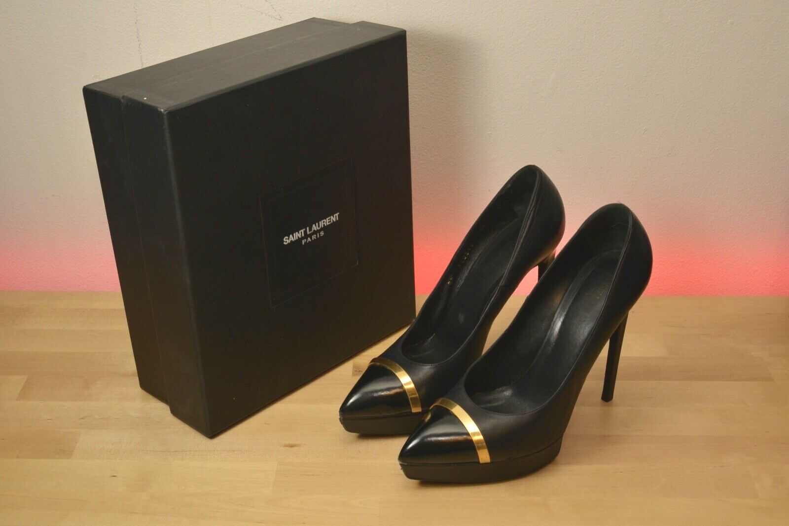 Yves Saint Laurent YSL Heels Pumps Platforms Leather … - Gem
