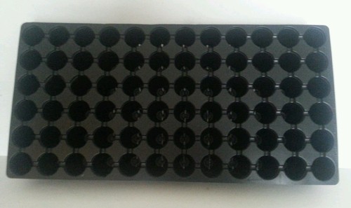 10 Black Plastic PLUG SHEETS - 72 cells per flat- INSERTS SEED STARTING ...