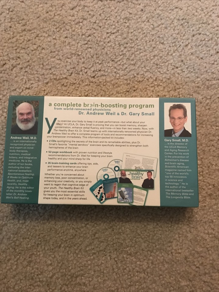 The Healthy Brain Kit - Dr. Andrew Weil & Dr. Gary Small, NEW | eBay