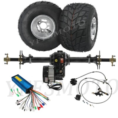 48V 1000W 1500W Differential Electric Motor Rear Axle Kit for Go Kart ...