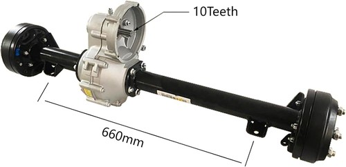 Club car ds electric rear axle differential w brake hub golf cart ...