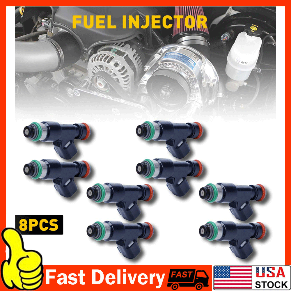 8 FUEL INJECTORS FOR 2007-2009 CHEVROLET TAHOE SILVERADO 5.3L 6.0L-6.2L ...