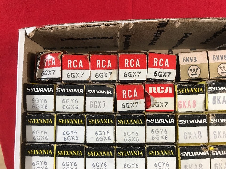 1x VACUUM TUBES 6GY6, 6GM6, 6GX7, 6GJ7 / ECF801, 6GQ7, 6ES5, 6JU8A ...