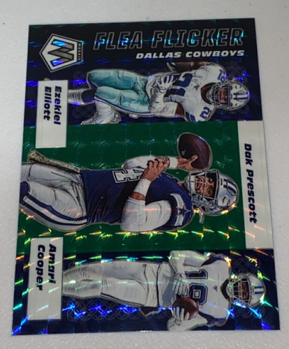 2020 Mosaic Ezekiel Elliott Amari Cooper Dak Prescott Green Flea ...