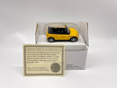 1/43 Mini Cooper Convertible Diecast Yellow - National Motor Museum | eBay