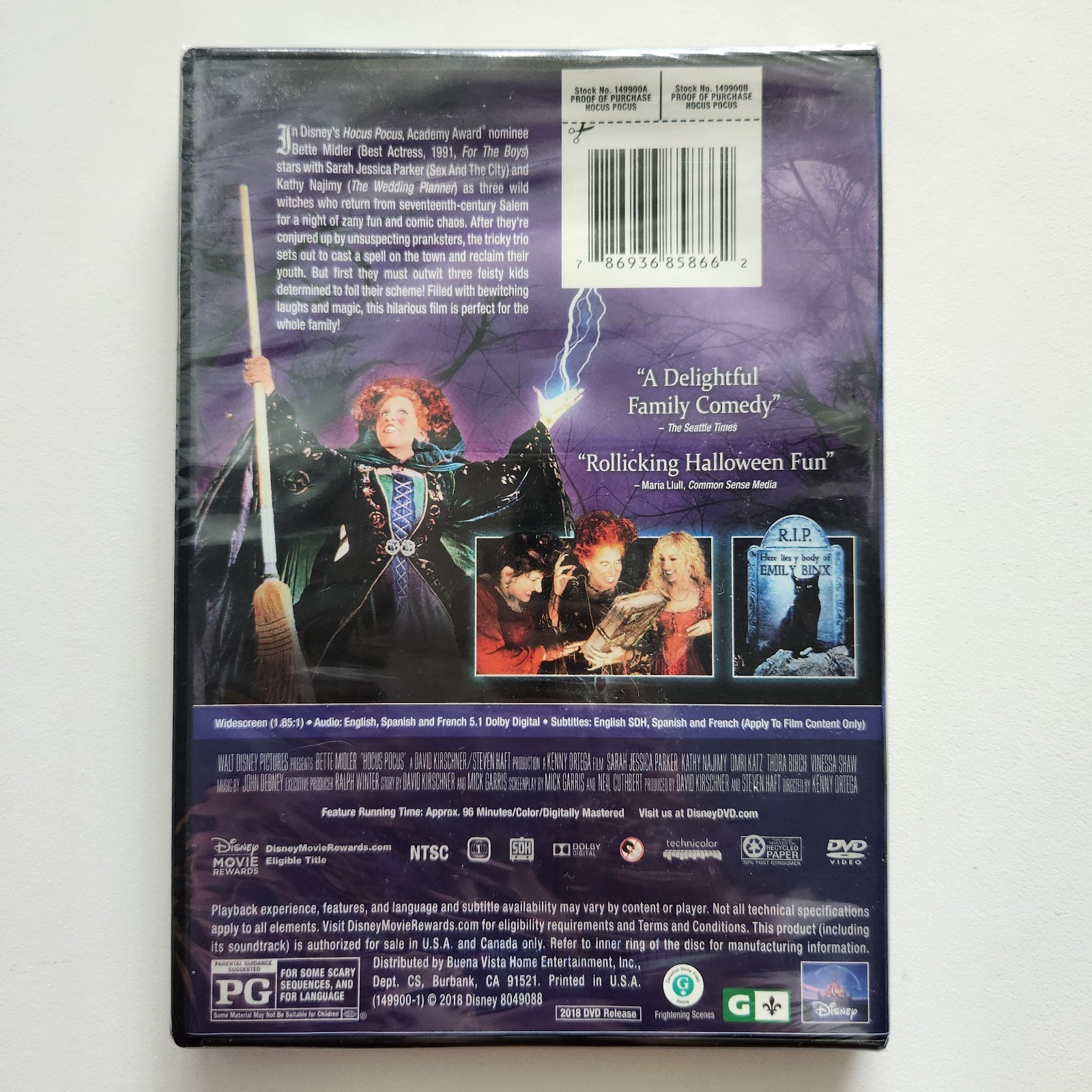 Hocus Pocus (DVD, 1993) for sale online | eBay