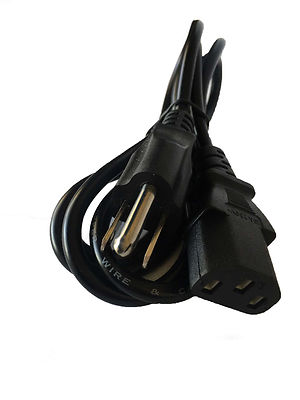 New US Standard 5ft AC Power Cord Cable for PC, Flat Panel LCD Computer ...
