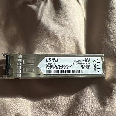 GENUINE CISCO SFP-GE-S 10-2143-01 1000BASE-SX SFP Open Box | eBay