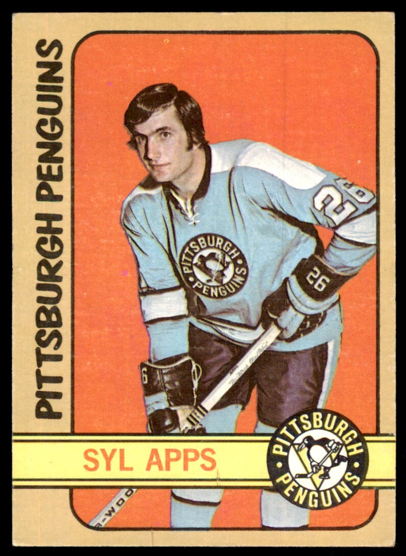 1972-73 TOPPS SYL APPS JR. PITTSBURGH PENGUINS #11 | eBay