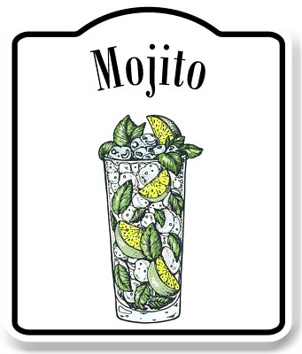 Mojito Cocktail Bar Sign WB Aluminum Composite Sign | eBay