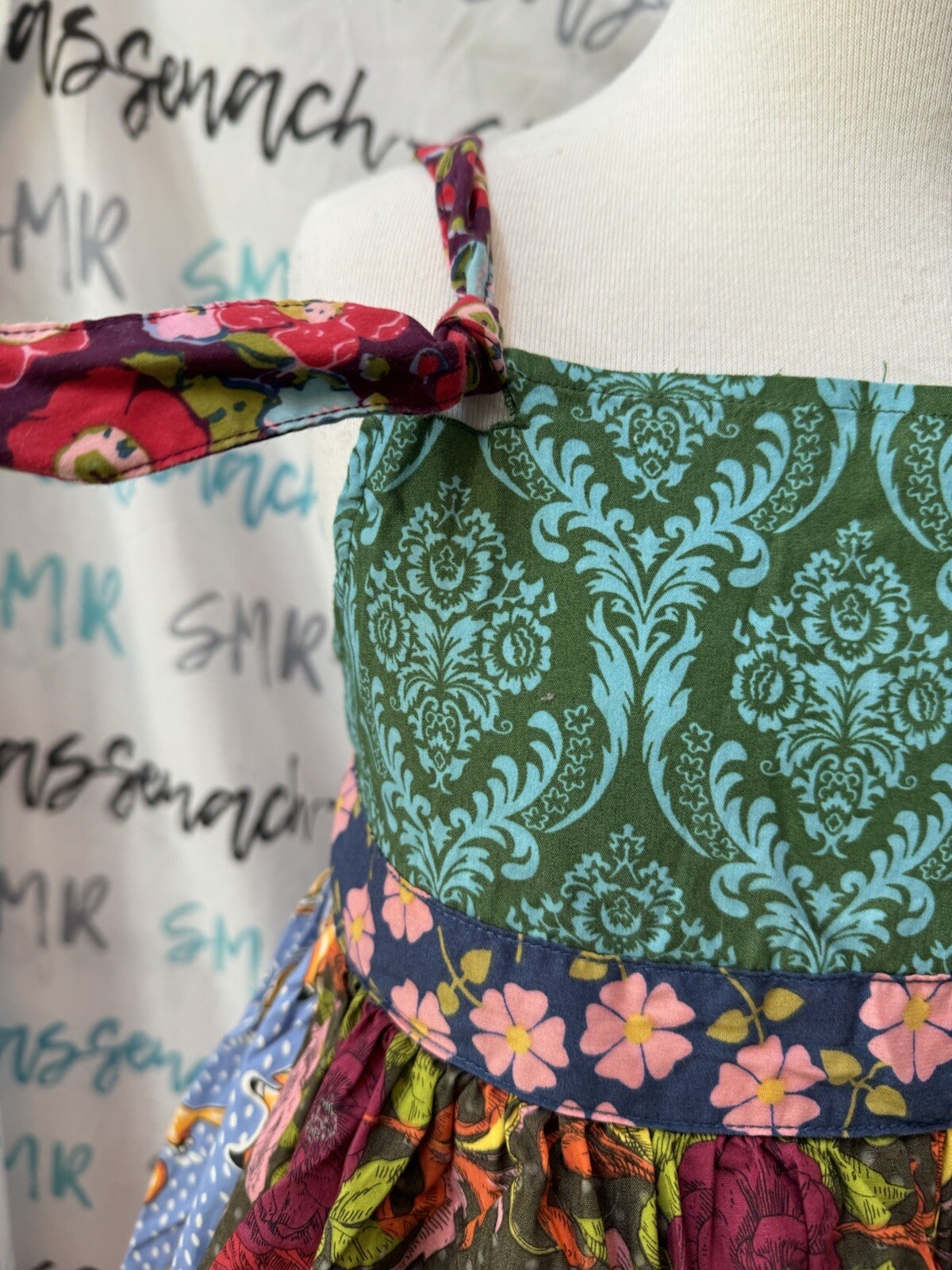Girls Matilda Jane Paint By Numbers Floral Fiest Knot Dress Size 8 VGUC ...