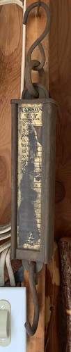 Vintage Hanging Scale Hanson Scale Co. Model 8910 Capacity 100 lbs ...