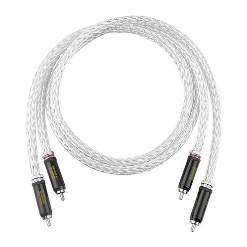 6Ag Silver Plated OCC HiFi Audio Interconnect Cable With WBT RCA Plug ...