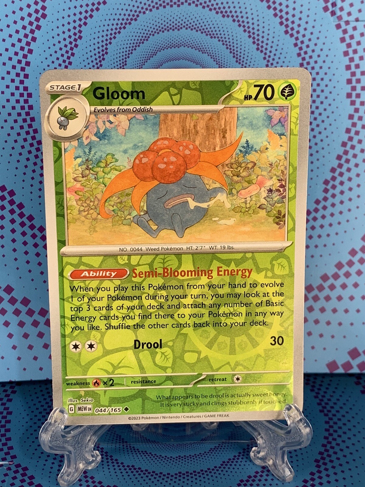 Gloom - 044/165 - Reverse Holo - Scarlet and Violet 151 Pokemon TCG NM ...