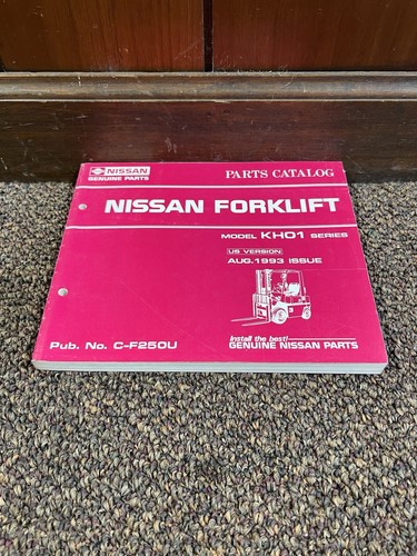 Genuine Original Nissan KH01 Forklift Lift Truck Parts Book Catalog ...